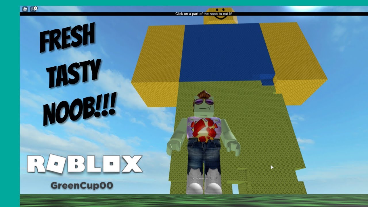 How do you eat a giant Noob? One bite at a time! (Roblox / Eat The Noob ...