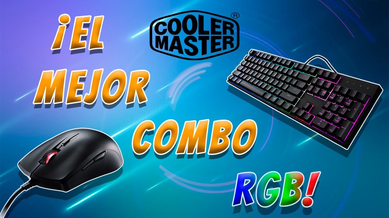 Cooler master Master keys Lite L |🖱 Combo Teclado + Mouse RGB ⌨️| ¡El ...