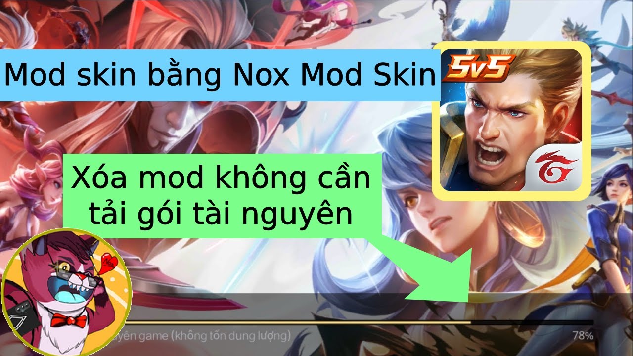 Cách mod skin bằng "Nox Mod Skin", xóa mod không cần tải gói tài nguyên ...