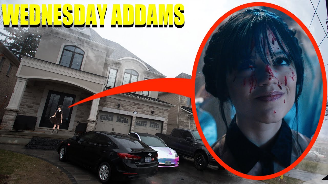 WHEN YOU SEE WEDNESDAY ADDAMS AT YOUR DOOR HIDE (SHE IS EVIL) - YouTube