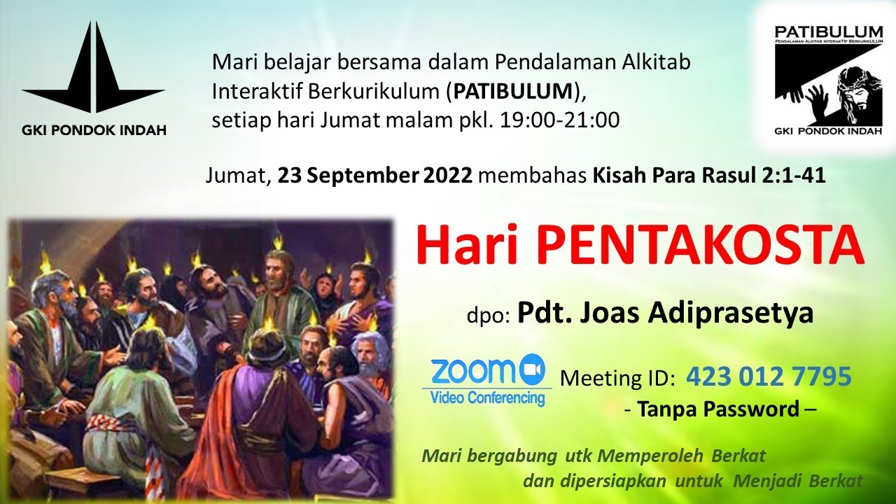 Patibulum - Hari Pentakosta (Kisah Para Rasul 2:1-41) - YouTube