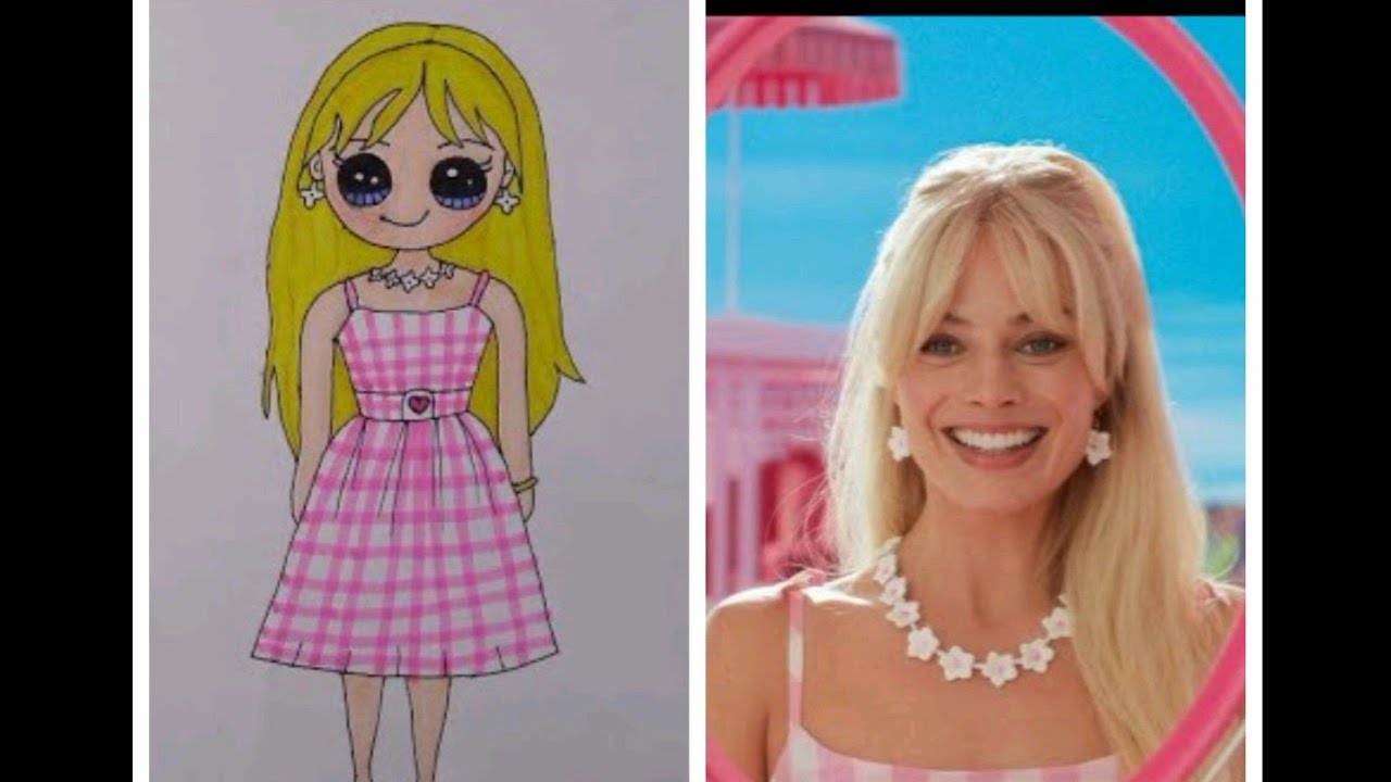 How to draw barbie | Margot Robbie | Barbie Drawing | Pencil Sketch for ...