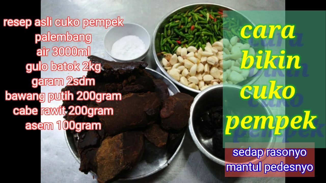 Tutorial masak cuko pempek 100% sukses - YouTube