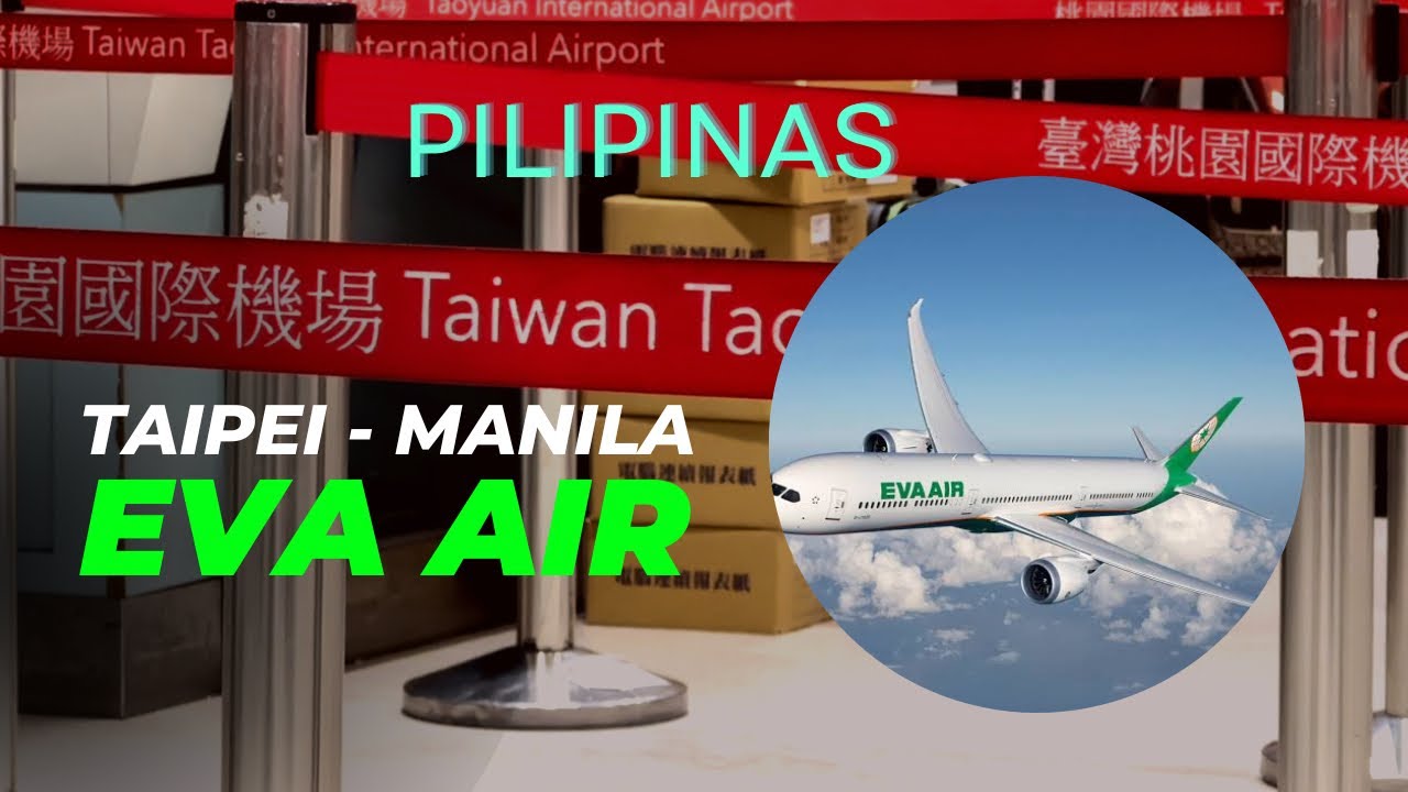 EVA AIR BR261 Economy Class | Taipei - Manila Dec 2023 - Arriving in ...