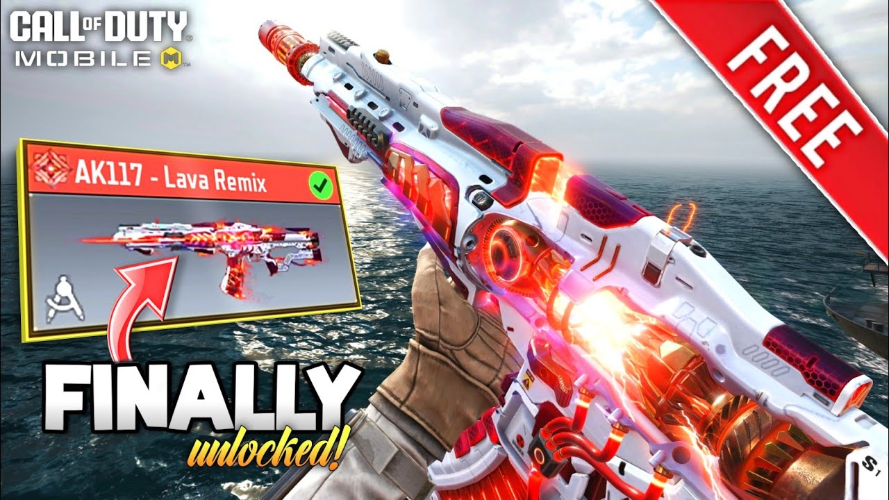 Finally Unlocked the Free Mythic AK117 Lava Remix in CODM - YouTube
