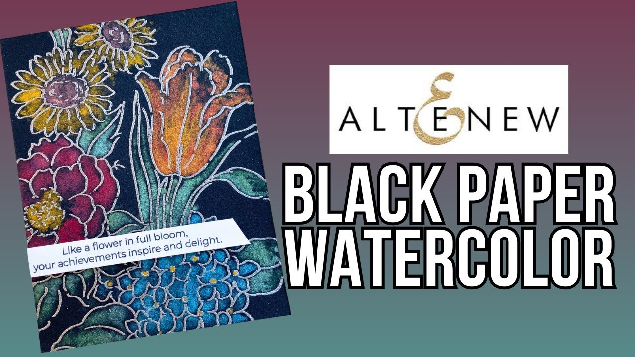 5 Must-Know Tips for Stunning Watercoloring on Black Paper! - YouTube