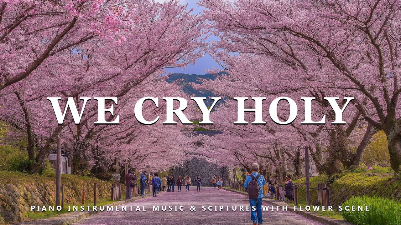 We Cry Holy: Piano Instrumental Music With Scriptures & Flower Scene 💮 ...