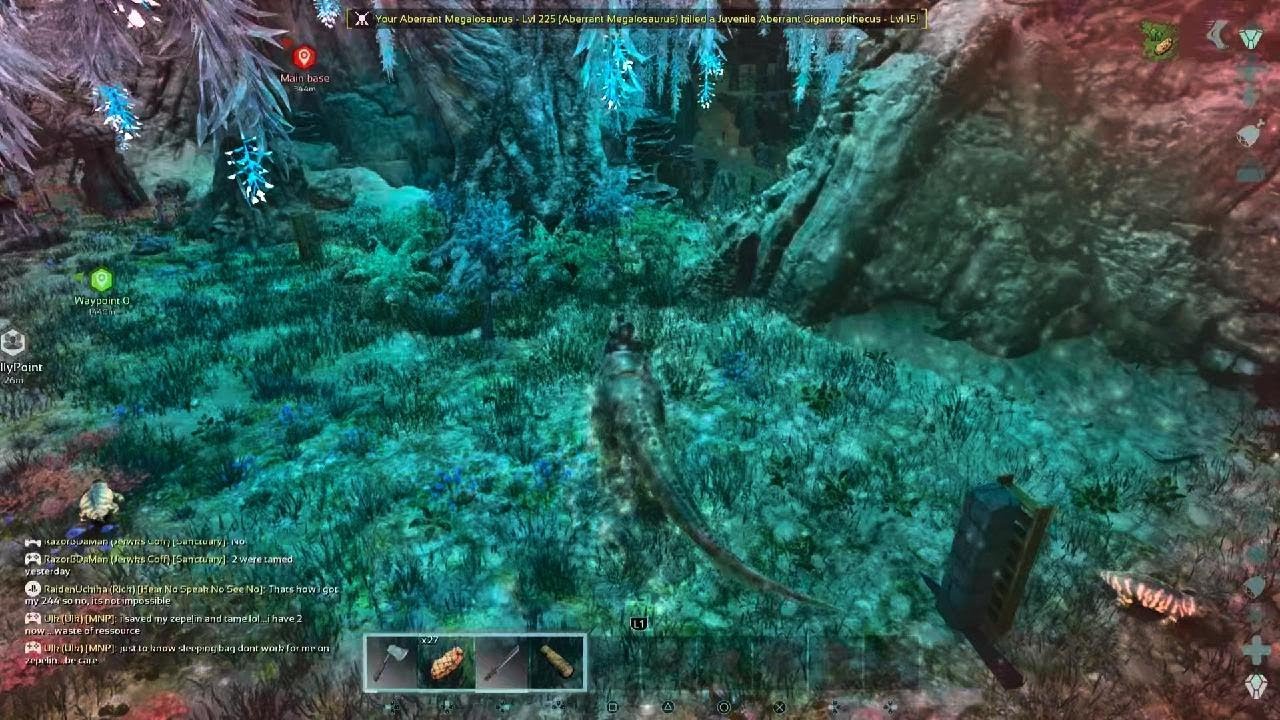 ARK Survival Ascended my Zeppelin glitching To the surface On ...