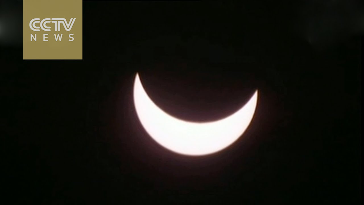 Unique solar eclipse seen across Arctic islands - YouTube
