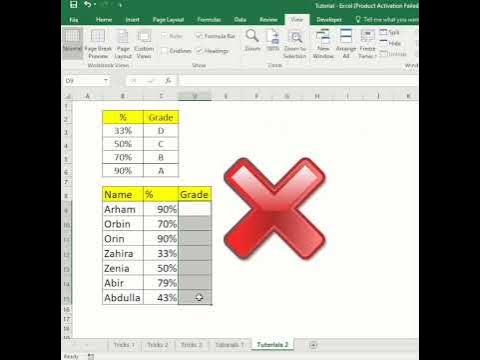 Excel shortcut short tricks|| Find grade using lookup formula. #shorts - YouTube