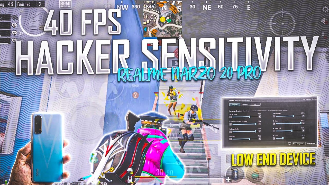 40 FPS HACKER SENSITIVITY | BGMI MONTAGE | LOW END DEVICE - YouTube