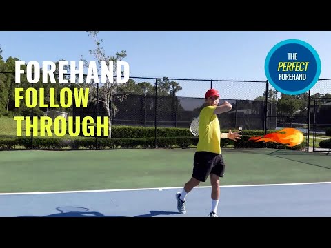 The Best Forehand Follow Through in Tennis - YouTube