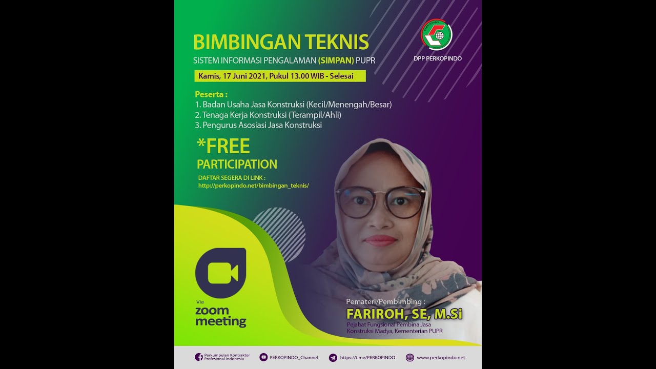 BIMTEK SIMPAN PUPR Part 1 : Sistem Informasi Pengalaman untuk Badan ...