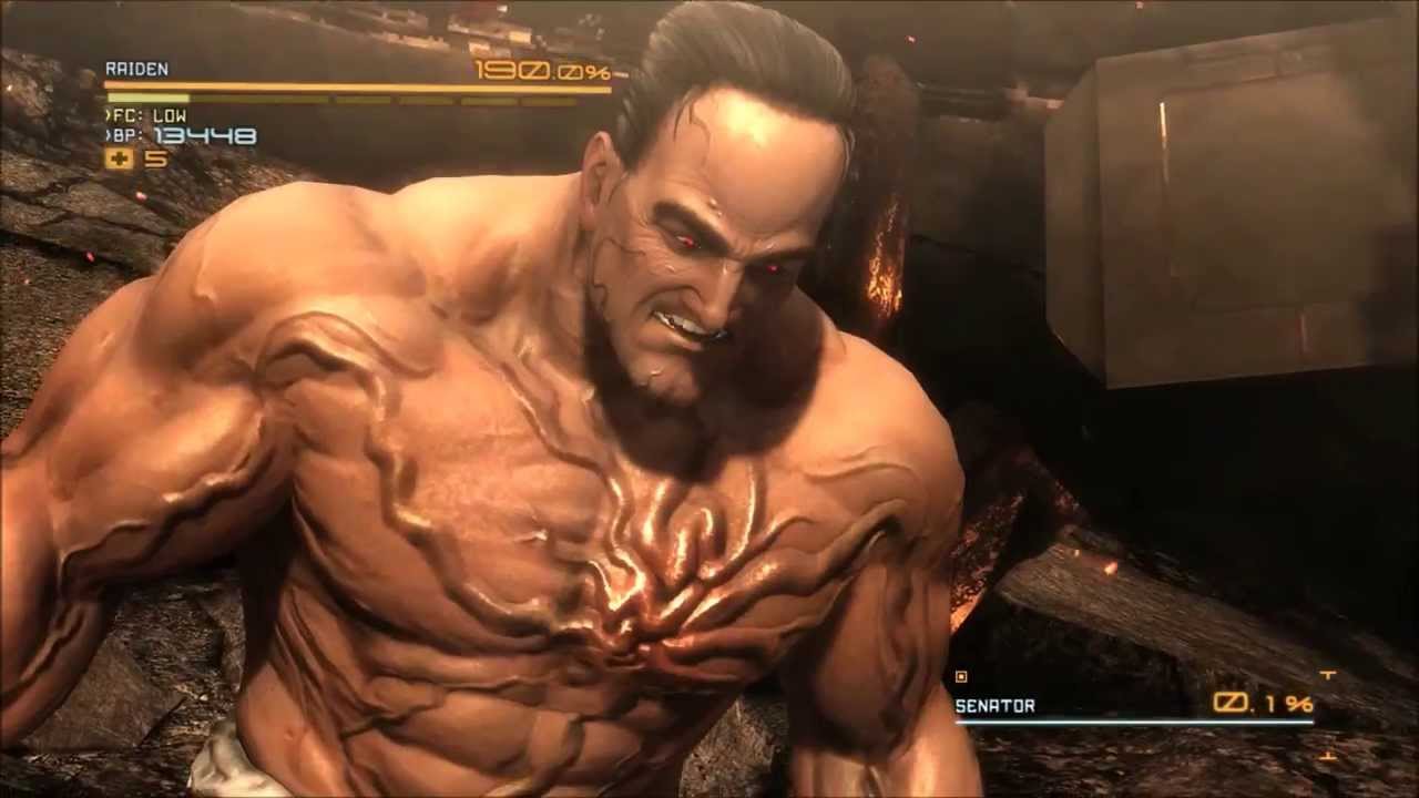 MGR:R PC Senator Armstrong Revengeance Difficulty No Damage - YouTube