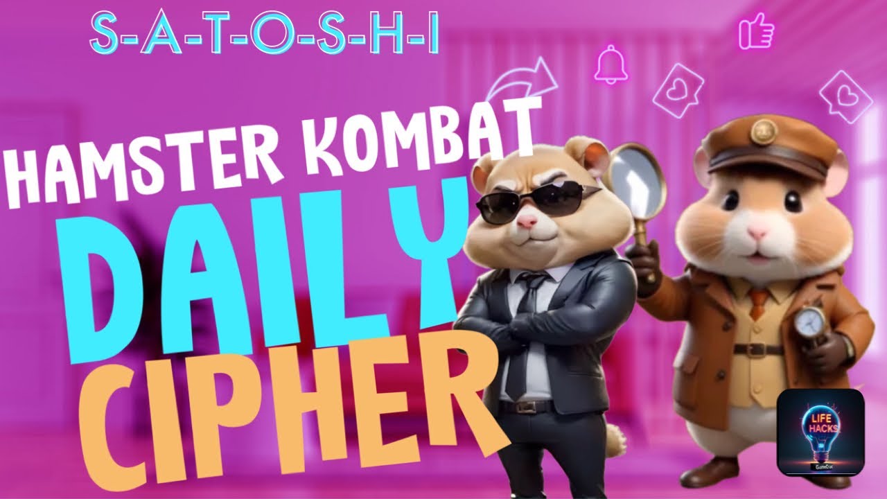 SATOSHI - Hamster Kombat Daily Cipher For Today, 1 Million Coins, Guide, #hamsters - YouTube