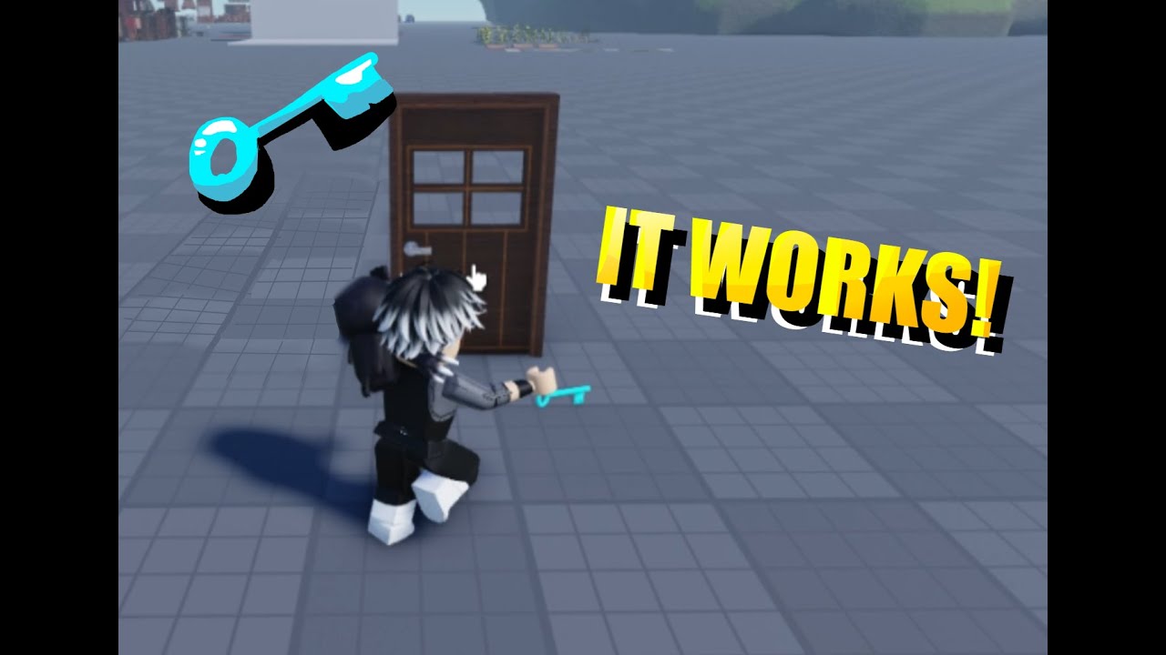 Working door and key! ROBLOX STUDIO! (work in progress game) - YouTube