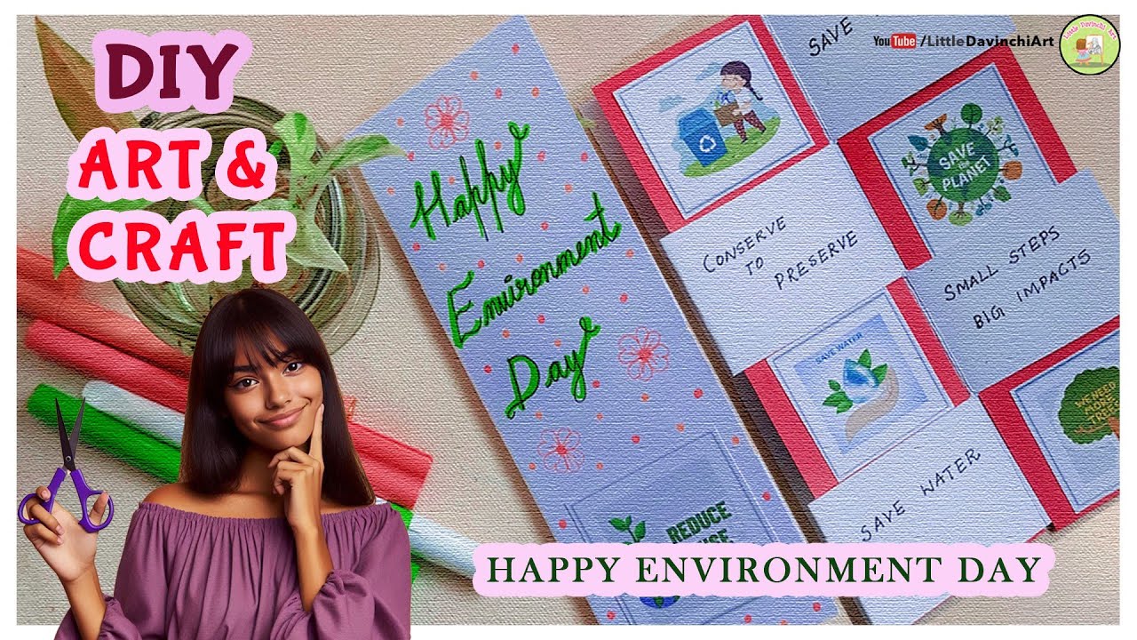Environment Day Card/Poster/Craft | DIY Arts & Crafts - YouTube