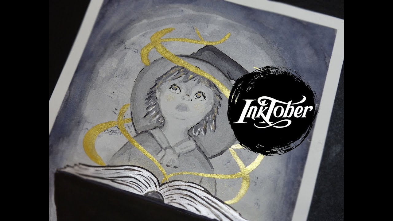 Inktober day 4 Spell - YouTube