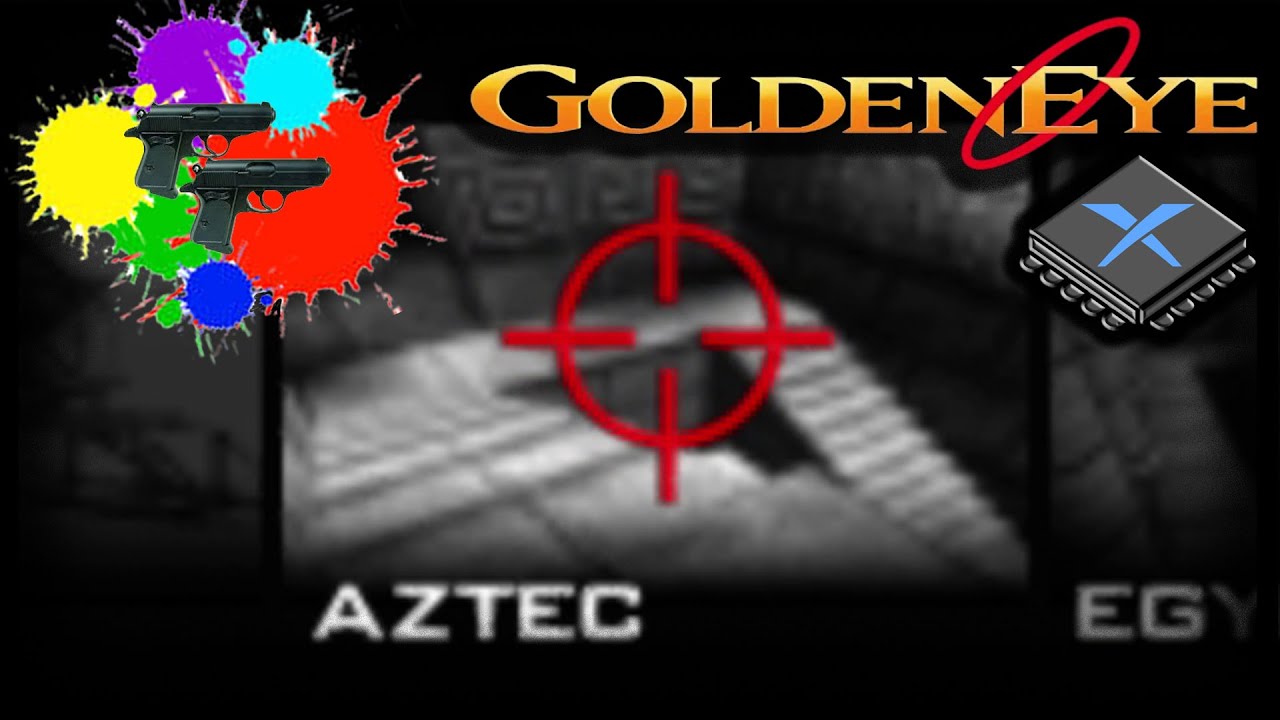 Paintball Gun Game!!! Aztec (GoldenEye 007) - YouTube