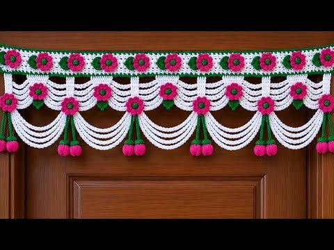 Damn!💯 This Toran Is Absolutely Gorgeous🌸|| DIY Crochet Toran Design || Perfect for This Diwali 🪔🎇