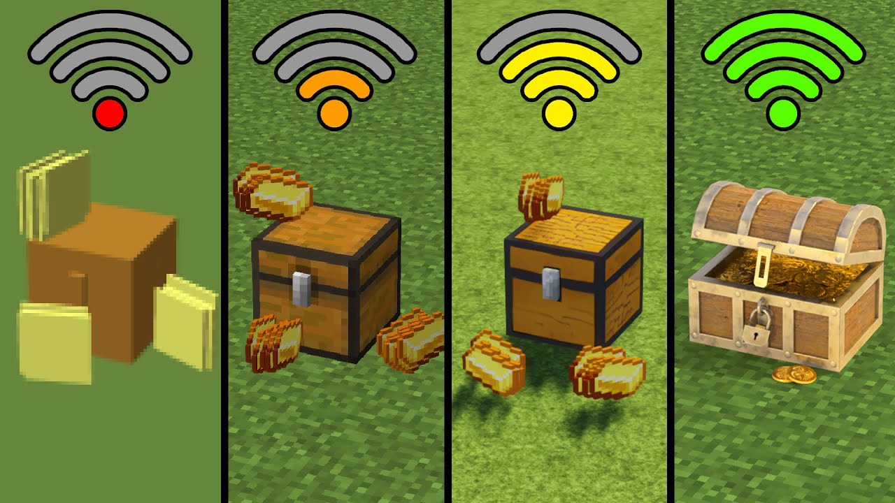 minecraft chest with different Wi-Fi (realistic) - YouTube