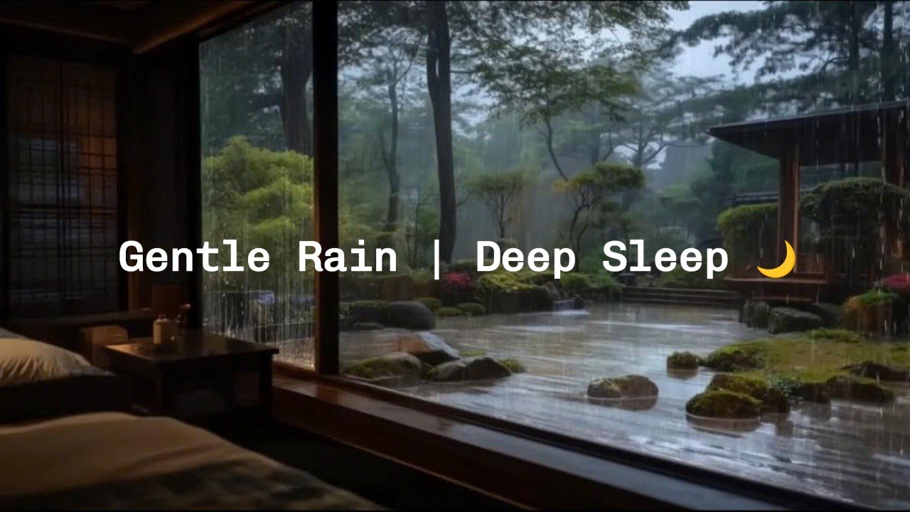 Relaxing Rain Sounds 🌧️ Cabin Bedroom Rain View for Deep Sleep 😴 - YouTube