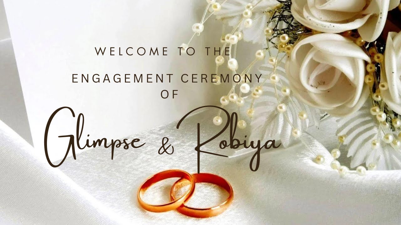 Glimpse & Robiya Engagement Ceremony - YouTube