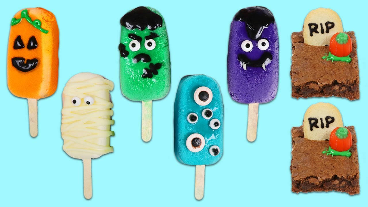 Making Spooky Popsicles And Brownies! - YouTube