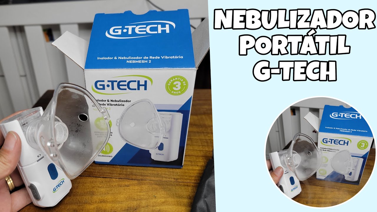 NEBULIZADOR E INALADOR PORTÁTIL DA MARCA G-TECH-SILENCIOSO - YouTube