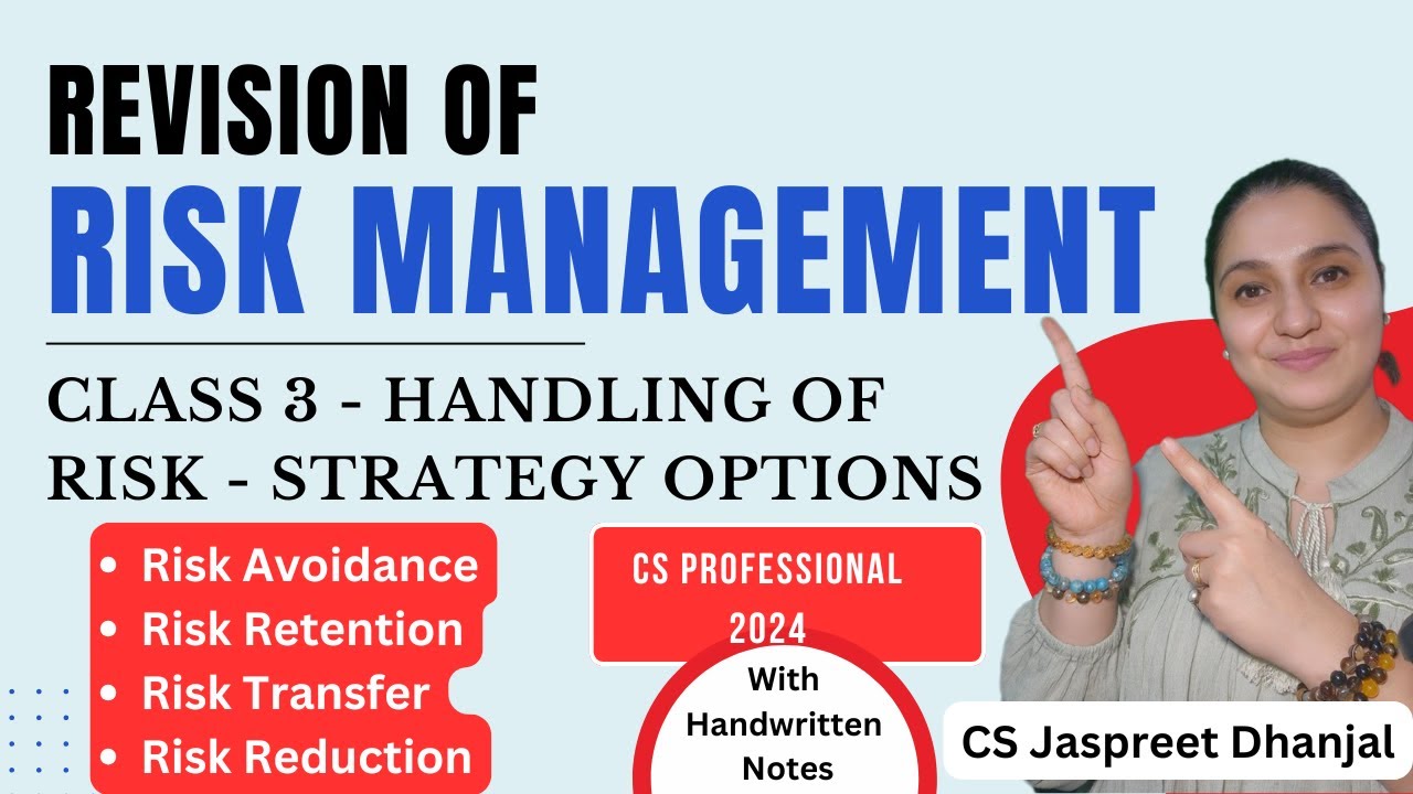 Class 3 - Risk Management - CS Professional Revision Series - # ...