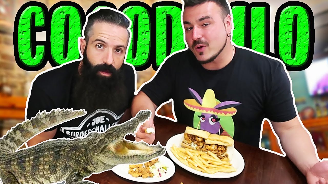 ¿A QUÉ SABE EL COCODRILO? PROBANDO 2 Platos de COCODRILO ¿SABE A POLLO ...