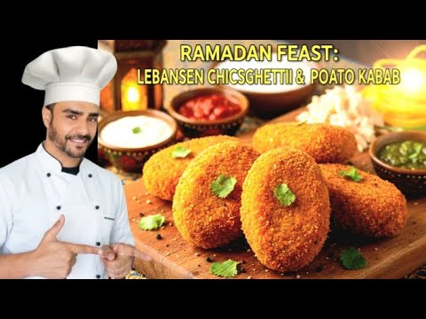 potato chicken kabab in iftar feast by mujiz kitchen - YouTube