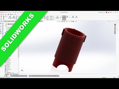 Zylinder - Cylinder (another way) - SolidWorks 2023 Training - Part ...