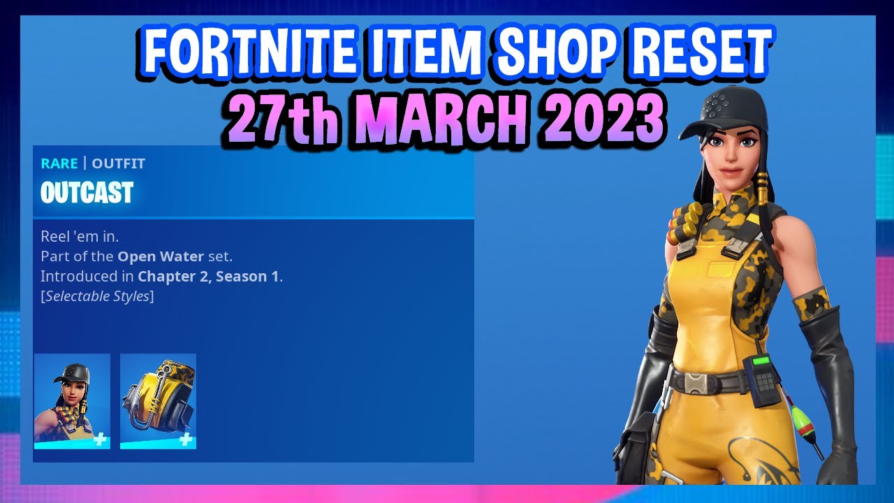 OUTCAST OUTFIT IS BACK! (Fortnite Item Shop Reset 27th March 2023 ...