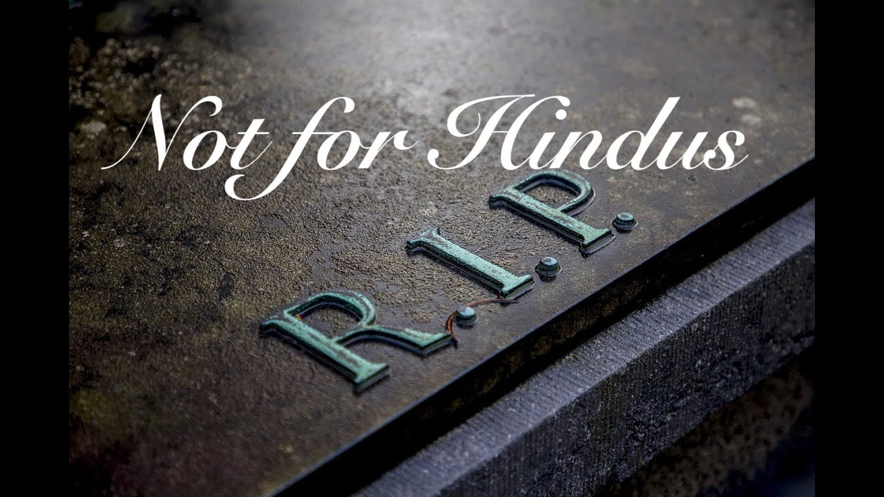 Hindus do not Rest In peace | GoodWillYogi - YouTube