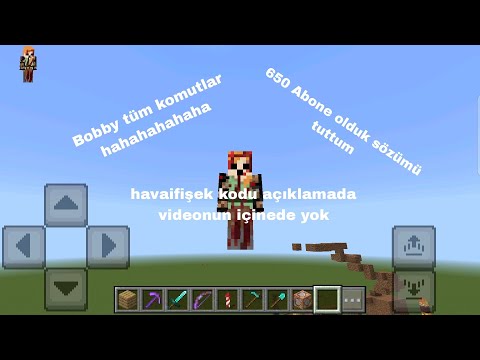 Bobby tüm komutlar hahahahahaha 650 Abone olduk sözümü tuttum havaifişek kodu açıklamada var