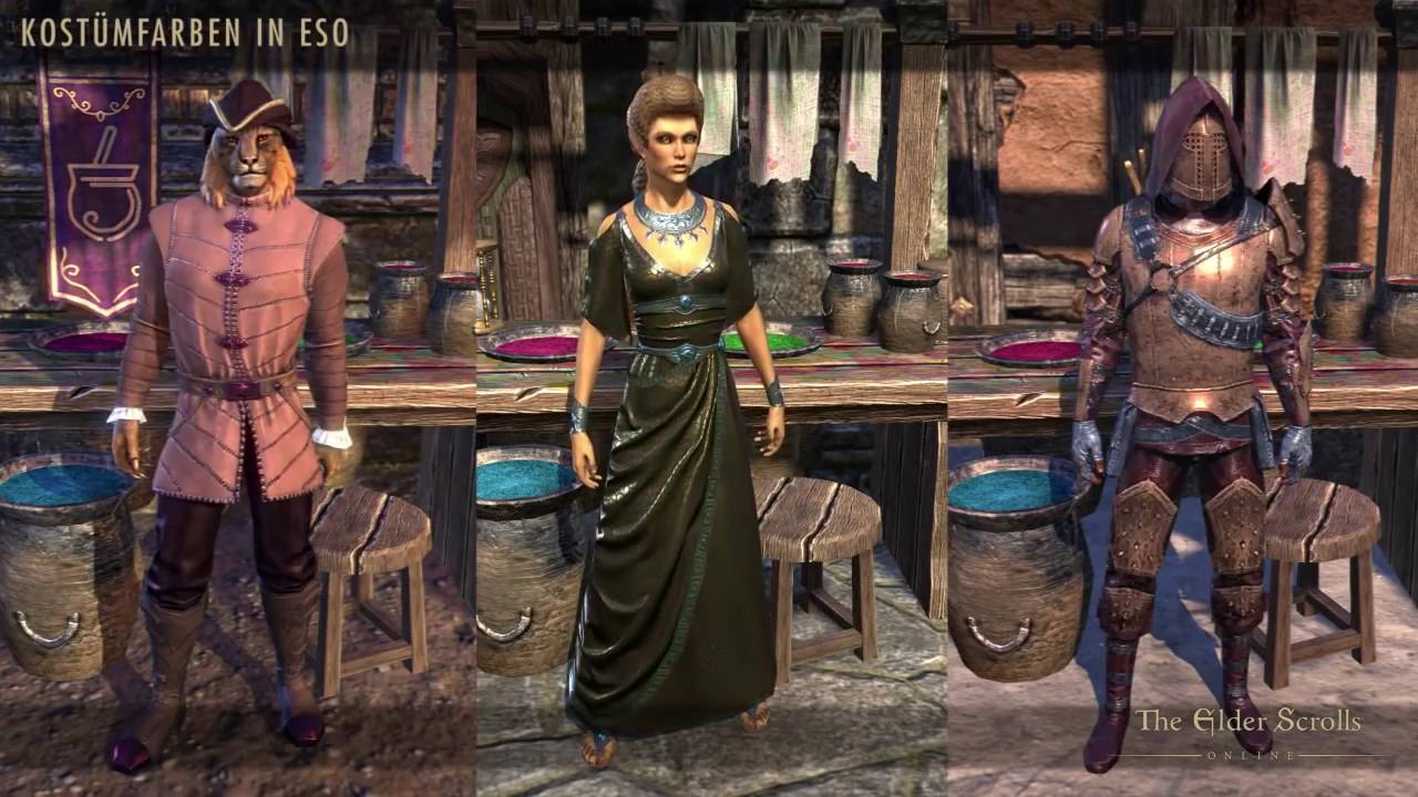 ESO Update 11: Offizieller Leitfaden zum Kostüme färben - YouTube