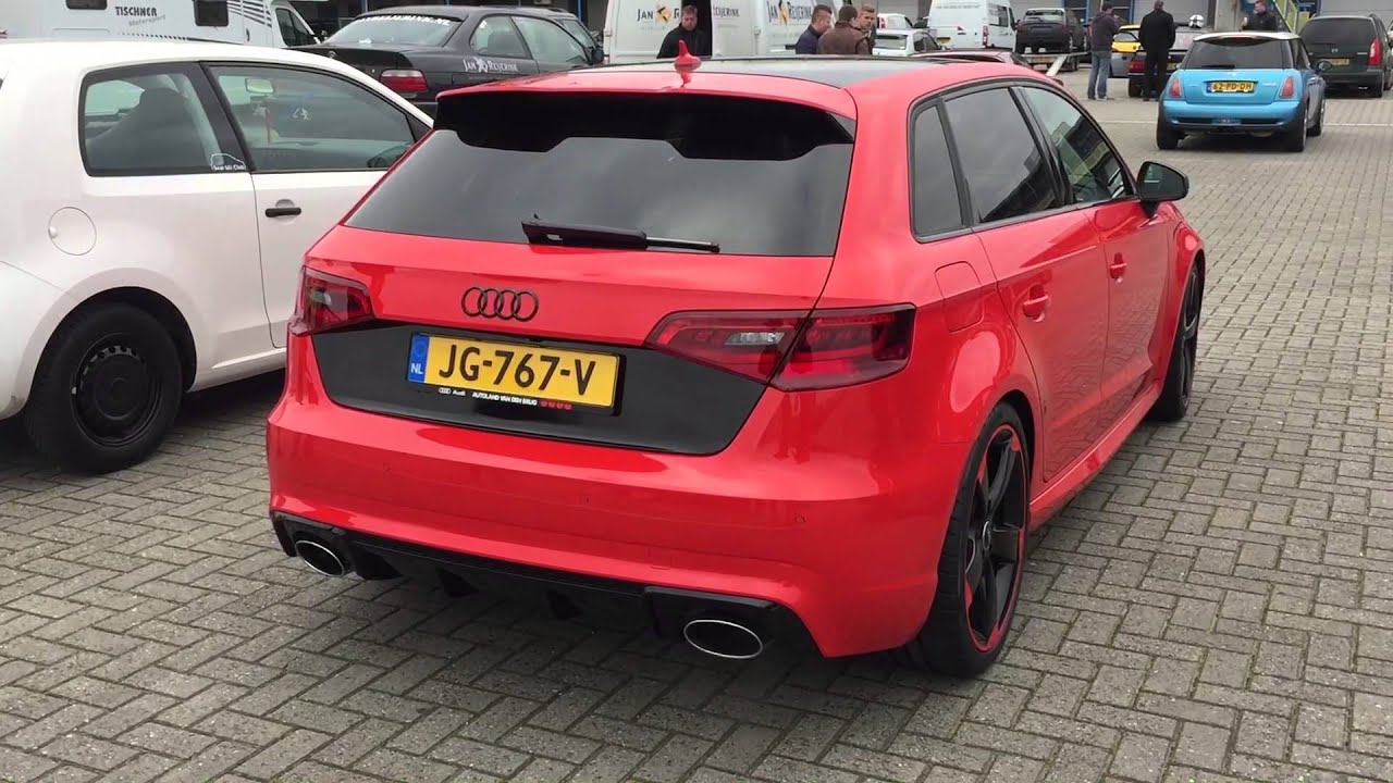 Audi RS3 8V Sportback 1 day old revvs @TT Circuit Assen - YouTube