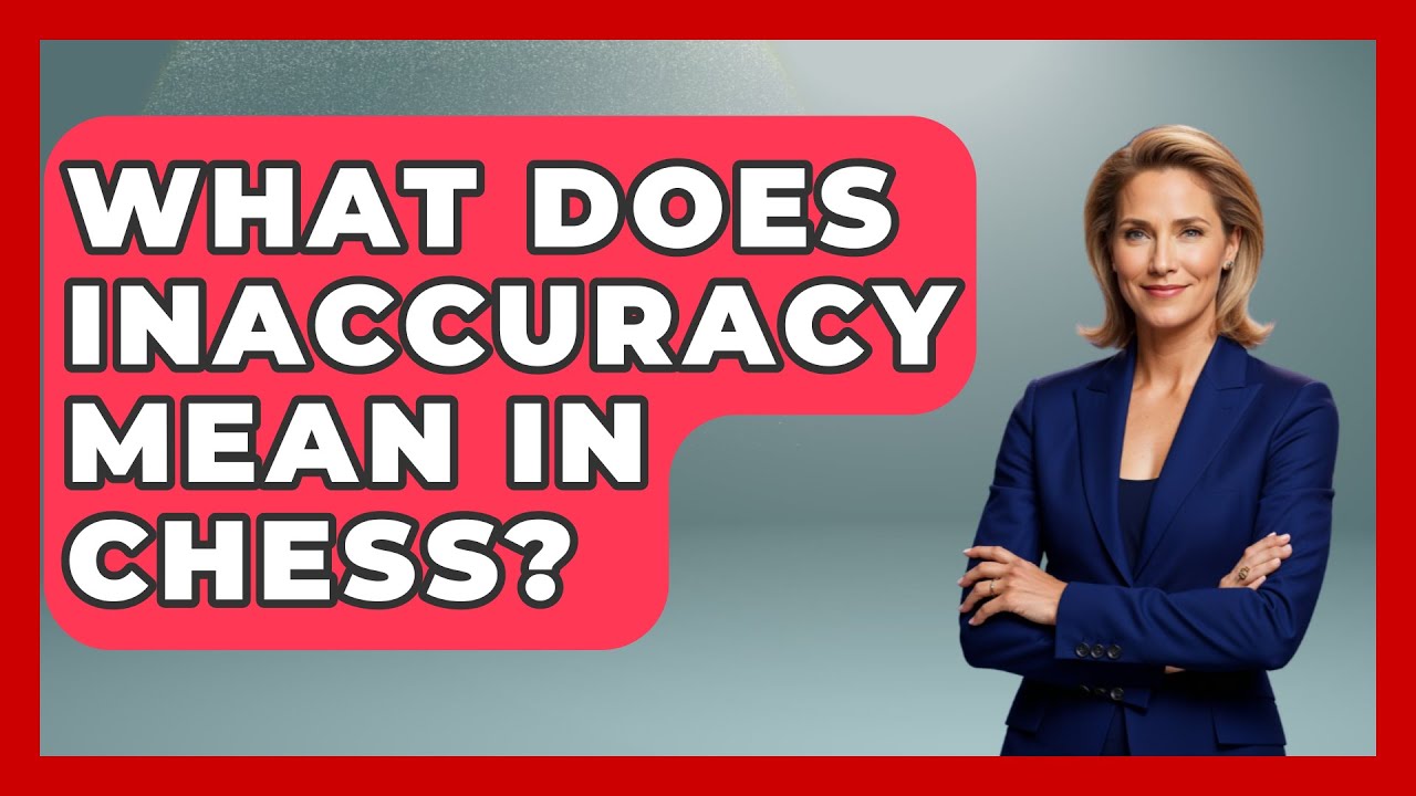 What Does Inaccuracy Mean In Chess? - The Board Game Xpert - YouTube