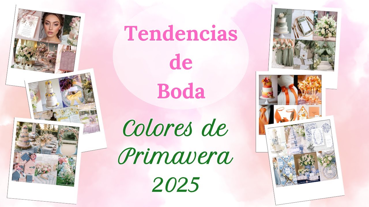 Tendencias de Boda | Colores de Primavera 2025 - YouTube