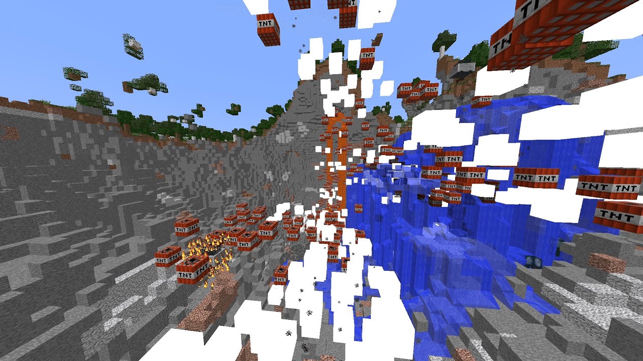 Fully automatic flying TNT cannon in Minecraft - YouTube