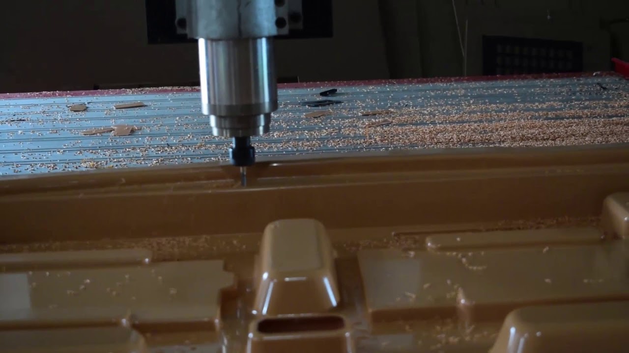 Vacuum Forming Trimming -HONGWEI - YouTube