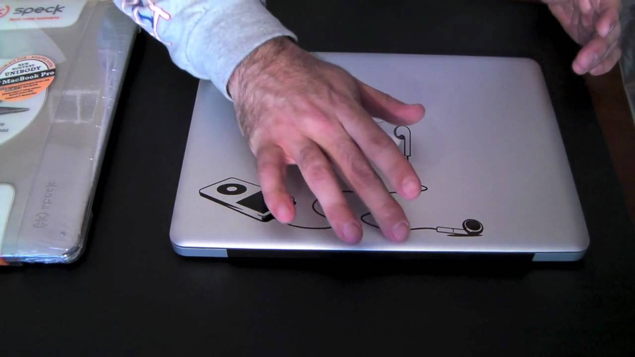Mac Slaps Mac Book Pro Decal with Speck See Thru - YouTube