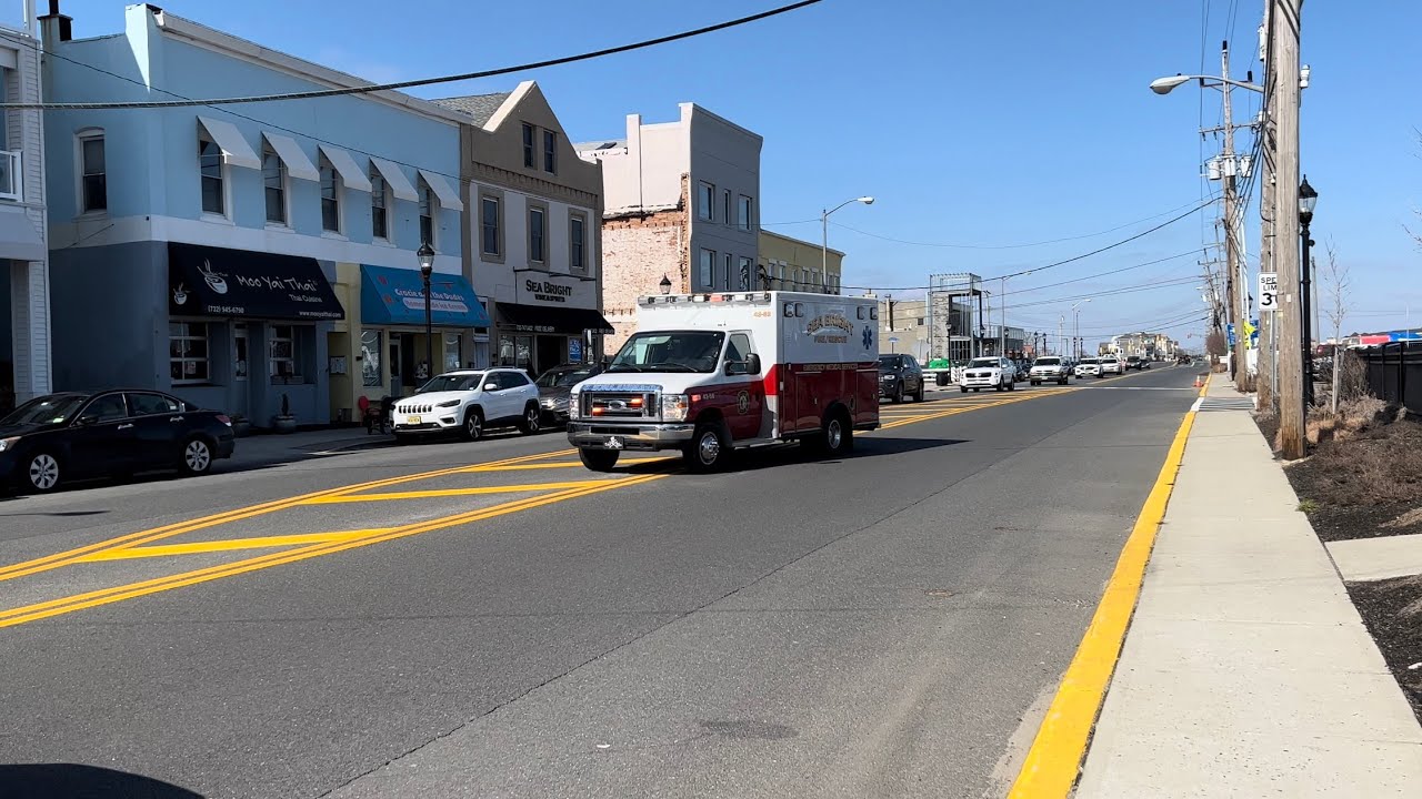 Sea Bright Fire Department EMS Ambulance 43-58 Responding 2/26/22 - YouTube