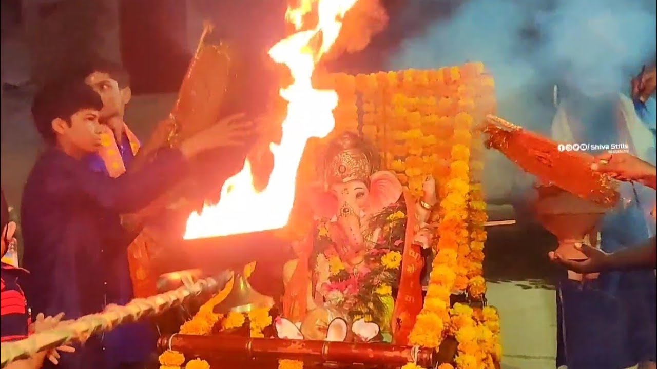 Ganesh maha harathi ||2021|| Ganesh nimajjanam Hyderabad 2021 - YouTube