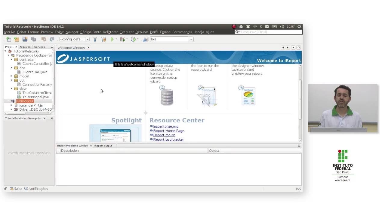 Geração de relatórios usando o iReport no NetBeans IDE - AULA 1 - YouTube