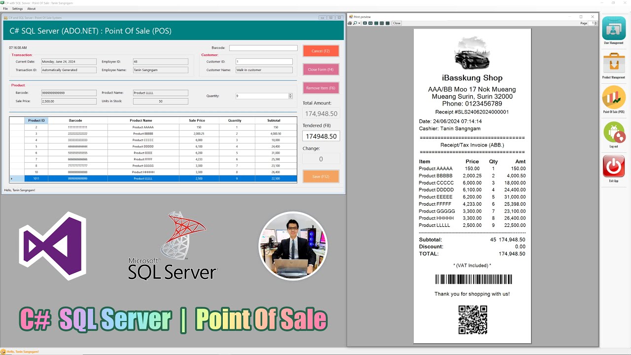 [ENG] Online Course: Build a Point of Sale System with C# and SQL Server (ADO.NET) - YouTube