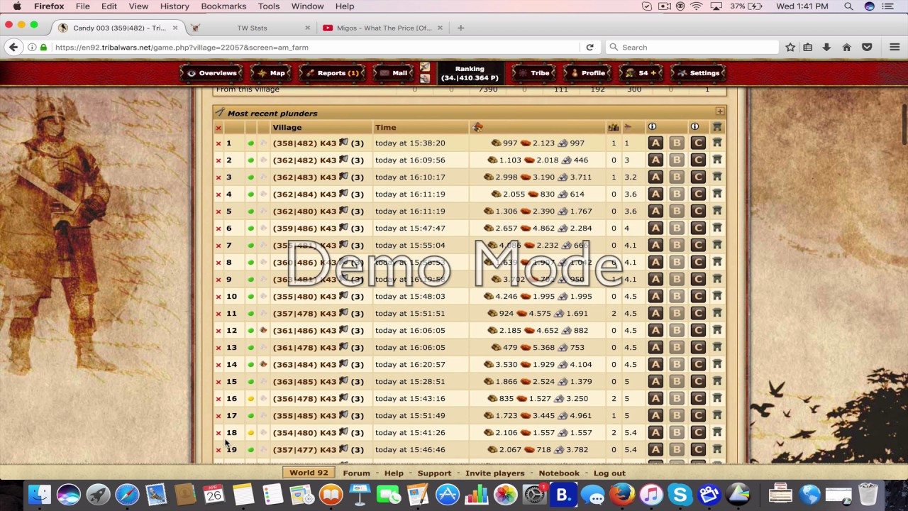 Tribal wars, Tips on Farming - YouTube