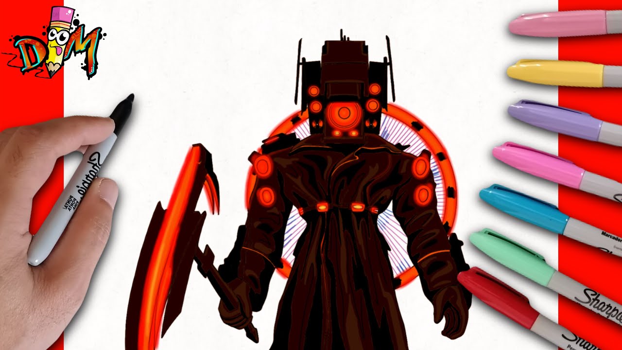 COMO DESENHAR o SPEAKERMAN ( EXECUTOR ) DO SKIBIDI TOILET | how to draw ...