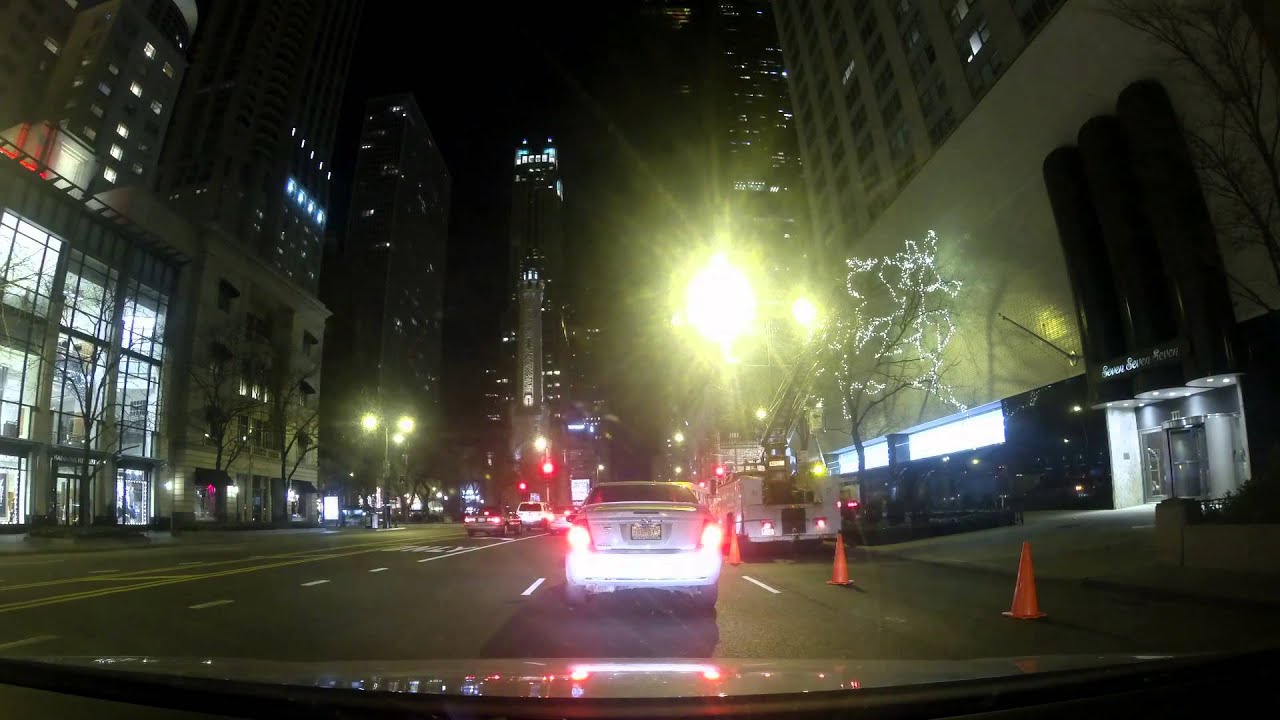 Chicago Dash Cam Night Driving - YouTube